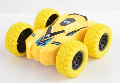 Stunt Crash Spin Car – Double-Sided Action Racer – Bright Box Bundles